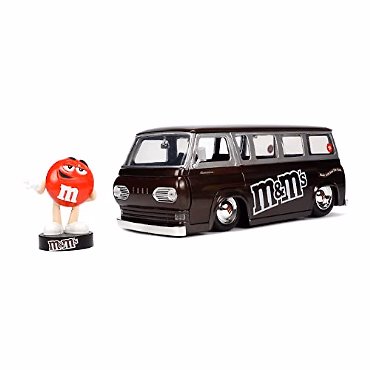 Jada Toys M&M's 1:24 1965 Ford Econoline Die-cast Car with Red Figure
