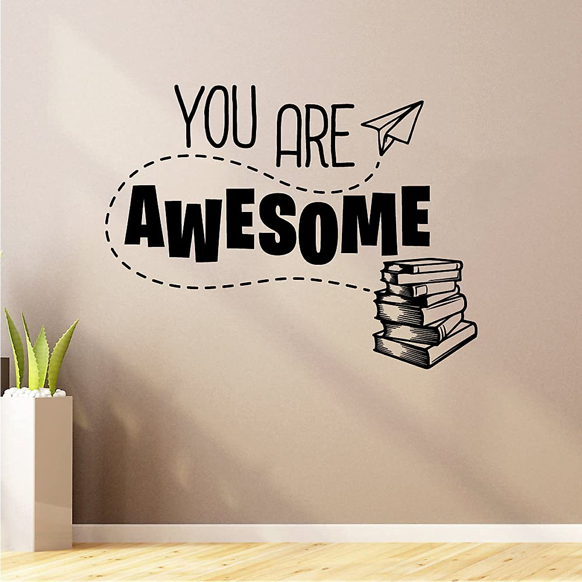 You Are Awesome Classroom Wall Decals Stickers Education Educational Quotes for Teachers Students School Room Nursery Kindergarten Library Home Art Decals Wall Art Vinyl Decoration Size (8x10 inch)