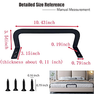 GYGhaoho 3 Pcs Black Mattress Retainer Bar, Keep Mattress Topper from Sliding, Stopper to Prevent Sliding Holder in Place, Anti Slip Mattress Gripper, Soft Bed Mattress Handle Bracket