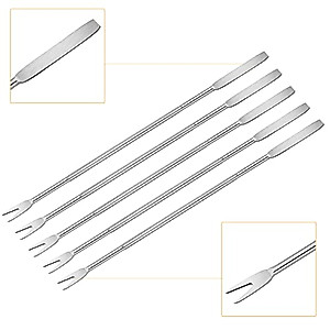 Luxshiny Oyster Crackers Oyster Crackers Oyster Crackers 10 Pcs Stainless Kitchen Picnic Seafood Tools Lobster Forks Set Crab Leg Forks Picks Steel Seafood Forks Ar Multitool Mini Forks