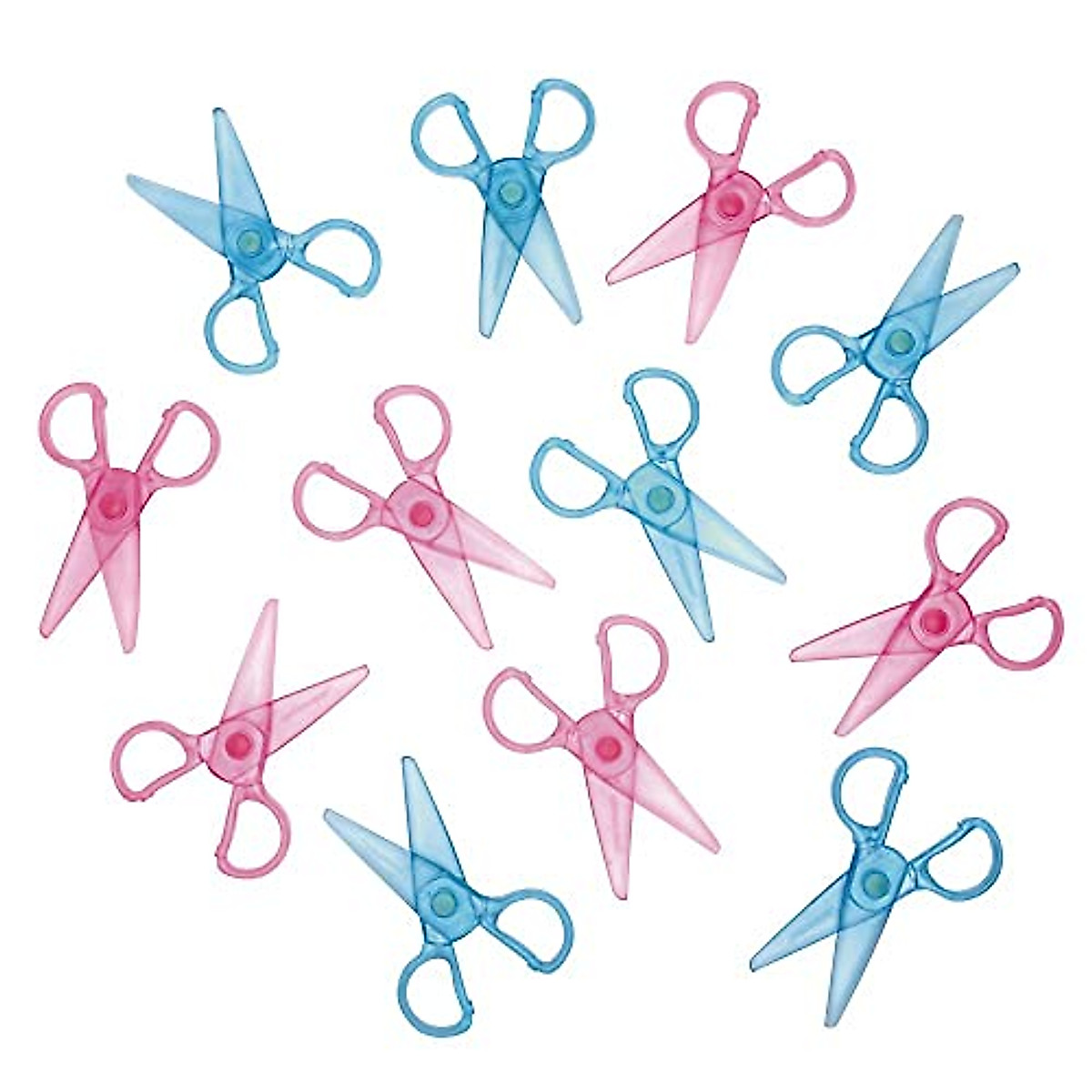 Colorations Plastic"Won't Cut Hair" Scissors - Set of 12