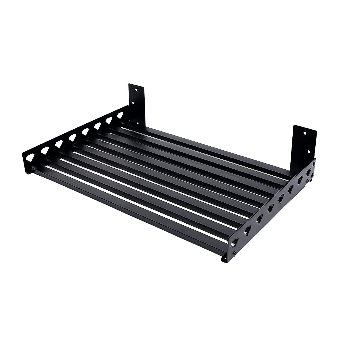 NG NOPTEG Wall-Mounted Microwave Shelf, Microwave Oven Rack Stainless Steel Oven Bracket Kitchen Microwave Rack, Space Saving, Sturdy