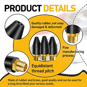 3 Pcs Rubber Air Tool For Air Nozzle Tip, Blow Gun Rubber Tip For Air Tool, Parts Air Nozzle For Air Blow Guns Tool For Air Tool Parts & Accessories Air Blow Guns Tool Black