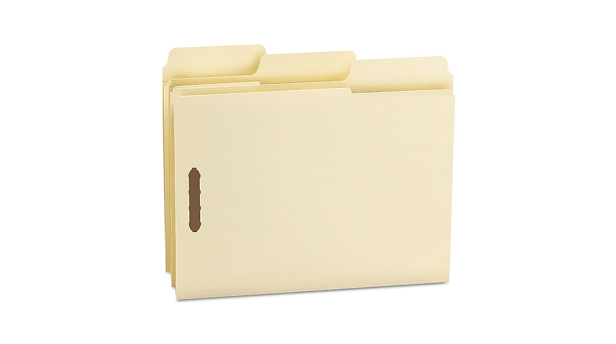 Smead SuperTab File Folders - Large Tabs & Fasteners