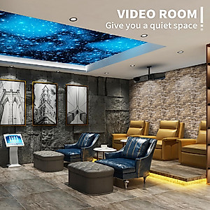 AIONCDER Acoustic Wall Art Acoustic Panels Decorative,48X24 Inches Sound Absorbing Wall Art, Self Adhesive Soundproof Wall Panels, Acoustic Treatment for Recording Studio, Home Office