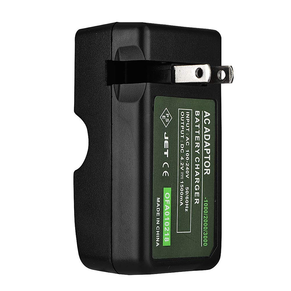 Portable Rechargeable Battery Charger Adapter AC 100-240V Power Supply for Sony PSP with Indicator Display Charging Situation, Suitable for PSP 1000 2000 3000 (US Plug)