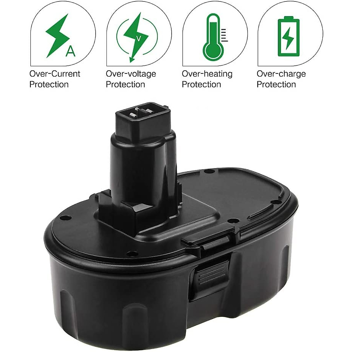 Akkopower 18V Replacement Battery for DeWalt: 5.0Ah 18 Volt XRP Batteries for DC9096 DC9098 DE9098 DE9096 DE9098 DW9096 Cordless Power Tools