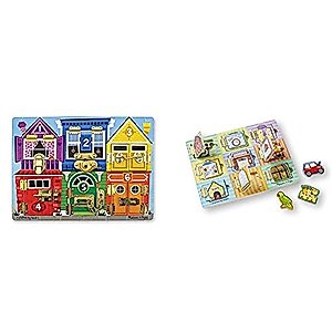 Melissa & Doug Latches Board & Magnetic Hide & Seek Board