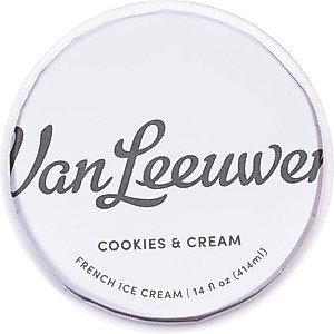 Van Leeuwen Premium Cookies & Cream French Ice Cream, 14 oz (Frozen)