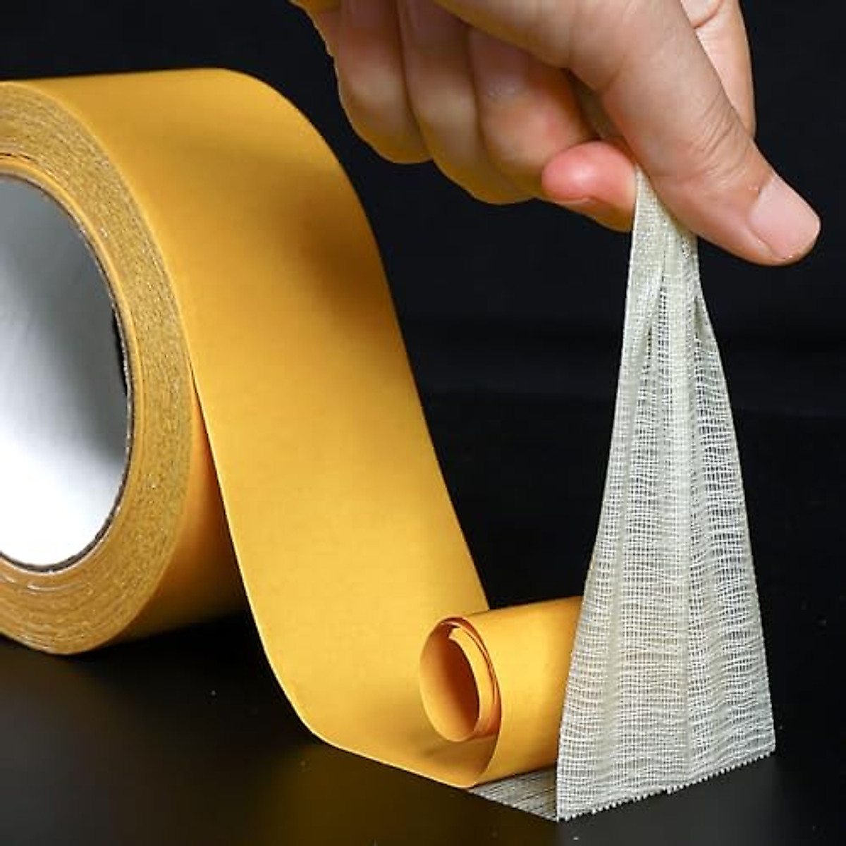 XZRDINGJIE Double Sided Tape Heavy Duty Mounting Tape, 1.18inch x 33ft Double-Sided Fabric Tape Adhesive Tape No Residue, for Home & Office