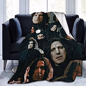 Alan Rickman Soft and Comfortable Wool Fleece Throw Blankets Yoga Blanket Beach Blanket Suitable for Home and Tourist Camping