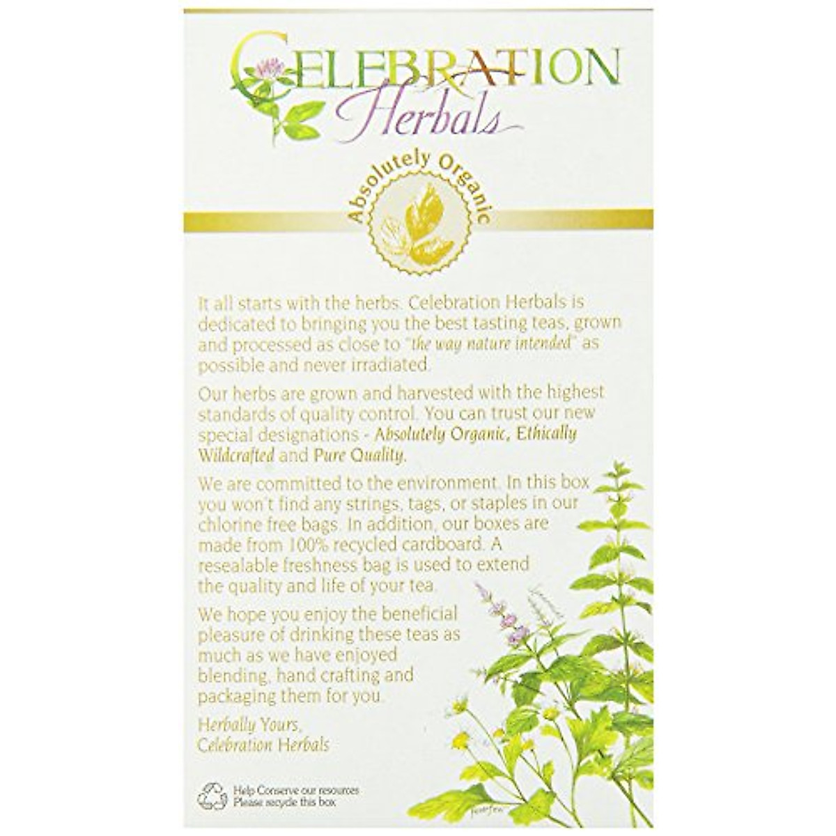 CELEBRATION HERBALS Dandelion Leaf Tea Organic 24 Bag, 0.81 Ounce