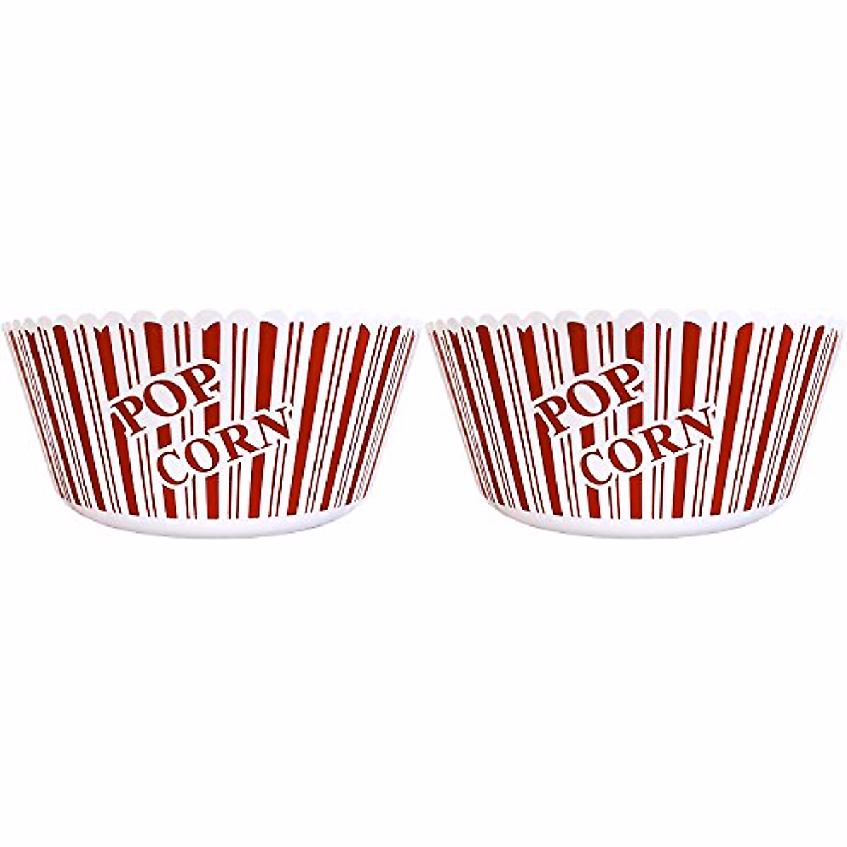 Popcorn Serving Bowl Large 10" X 4.75"- Set of 2 Tubs