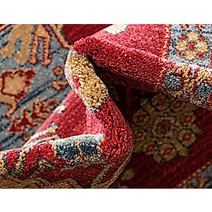 Unique Loom Sahand Collection Traditional Geometric Classic Red Runner Rug (2' 7 x 6' 7)