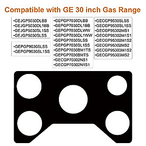 FanXm GE 30 inchGas Range Protectors - Non Stick Stove Protector for Gas Range - Washable Liner for Gas Range,JGP5030,PGP7030,PGP9030,CGP9530