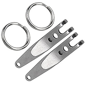 2PCS Suspension Pocket Clip, Multi Purpose Durable Suspension Clip Hanger for Hanging Knives, Suspension Pocket Clip for Outdoor Use