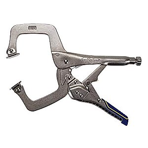 IRWIN VISE-GRIP Welding Pliers, Fast Release, C-Clamp with Swivel Pads, 11-Inch (IRHT82586)