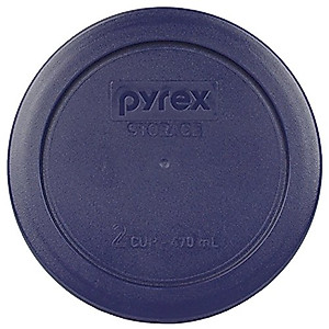 Pyrex 7200-PC 2 Cup (4) Dark Blue 1113764 & (4) Orange 1113762 & (4) Red 1113763 Lid (12-Pack)