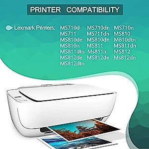 GREENBOX Remanufactured 521H 2D1H00 High Yield Black Toner Cartridge Replacement for Lexmark 52D1H00 521H for MS810n MS710 MS711 MS810 MS810n MS810dn MS811 MS811dn Printer (25,000 Pages, 1-Pack )