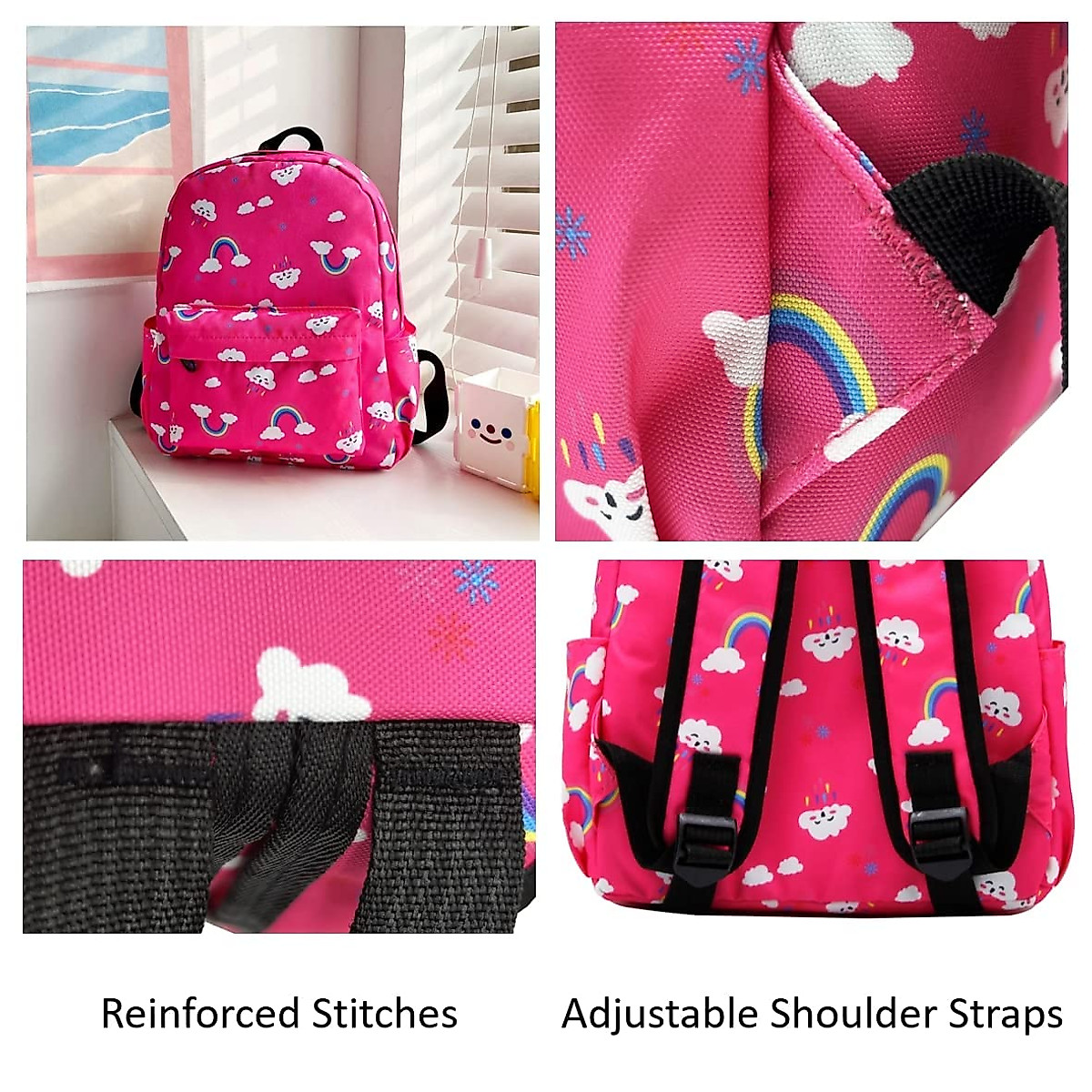 POWOFUN Kids Toddler Preschool Travel Backpack Cute Cartoon Backpack For Girls Boys Baby