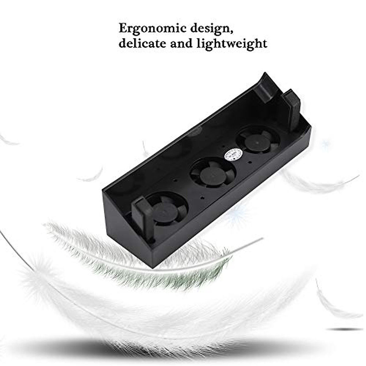 Mugast Cooling Fan for Sony Slim,Portable Gaming Console Intelligent Cool Fan System with Power Cable for PlayStation 4 Slim