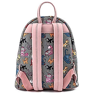 Loungefly Disney Cats Faux Leather Womens Double Strap Shoulder Bag Purse