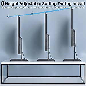 EZISE Universal TV Stand for All Brand 22"-75" TVs, Heavy Duty Table Top TV Legs/Feet with All Mount Hardware Include, fits All Brand TV Stand Base Replacement