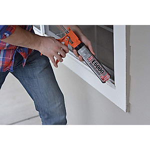 Eclectic Products 232031 10.2 oz. E-6000 Medium Visocity Industrial Strength Adhesives, Black