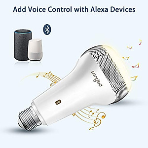 Sengled Solo Bluetooth JBL Speaker Light Bulb Dual Channel Dimmable LED Light Bulb App Controlled 45W Equivalent E26 Smart Timing Music Bulb, Compatible with Alexa via Bluetooth Connection