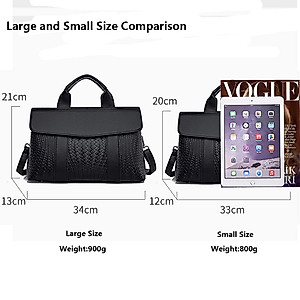 JESSWOKO Large Black PU Leather Boston Tote Handbags Purse Fashion Shoulder Messenger Bags Top Handle Hand Bag for Women JT-025L