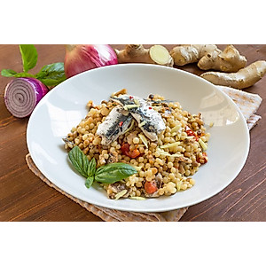 Sanniti Toasted Fregola Sarda FIne Semolina Pasta Fregula Tostata Fina, 17.6 oz