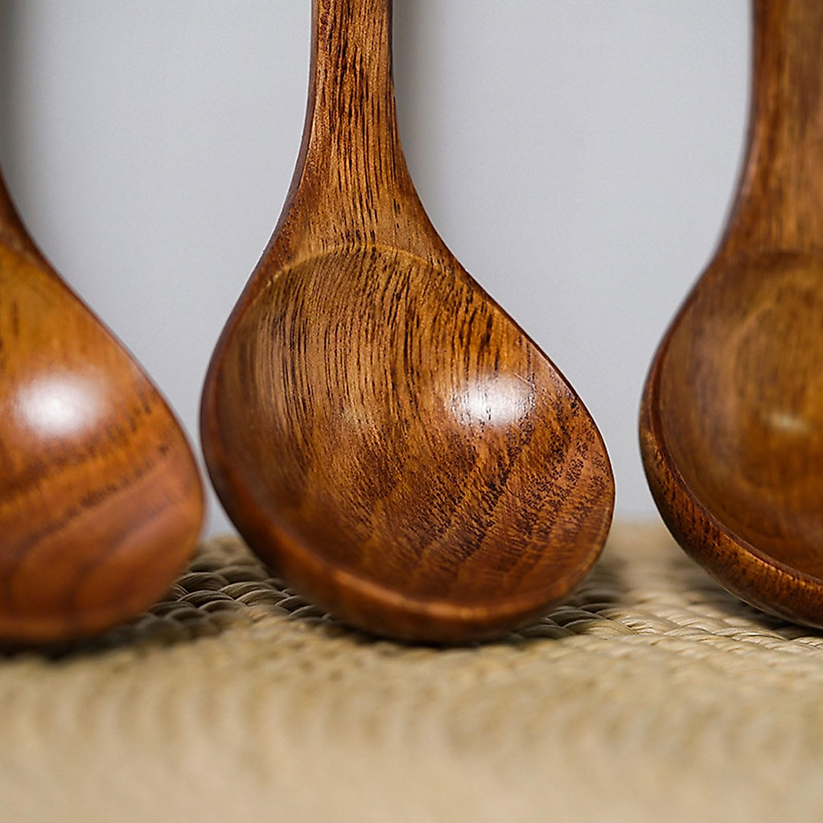 Soup Spoon Natural Japanese Wooden Soup Porridge Ramen Rice Long Handle Spoon Cutlery Suitable For Family Restaurant Ramen Rice Long Handle Spoon