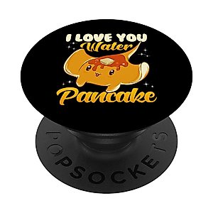 Cute & Funny I Love You Water Pancake Stingray Pun PopSockets PopGrip: Swappable Grip for Phones & Tablets