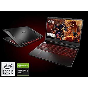Acer Nitro 5 Gaming Laptop, 10th Gen Intel Core i5-10300H,NVIDIA GeForce GTX 1650 Ti, 15.6" Full HD IPS 144Hz Display, 8GB DDR4,256GB NVMe SSD,WiFi 6, DTS X Ultra,Backlit Keyboard,AN515-55-59KS