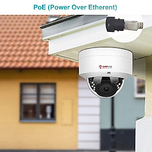 Anpviz 5MP PoE IP Dome Camera with Audio/Mic, IP Security Camera Outdoor Indoor, 98ft IR Night Vision, IP66 Waterproof, 2.8mm Lens, 24/7 Recording, Human Detection, Not PTZ, NDAA Compliant (U Series)