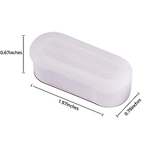 FOOFOO Bidet Toilet Seat Bumper for Bidet Attachment with Strong Adhesive White 4PACK