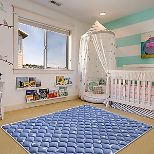 Premium Baby Play Mat 79" X 63", Thicken Foam One-Piece Crawling Mat, Extra Large Non-Slip Cushioned Activity Playmats for Babies, Toddlers, Infants, Play & Tummy Time