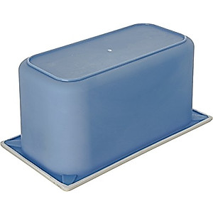 Carlisle FoodService Products CM1102C1402 Coldmaster CoolCheck 6" Deep Third-Size Insulated Food Pan, 4 Quart, Color Changing, White and Blue