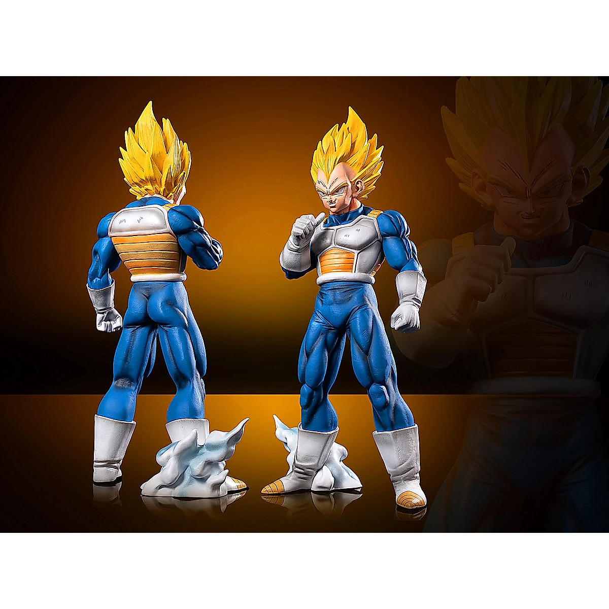 LESESOBE Vegeta Figure Statues Figurine DBZ Action Figre Super Saiyan Collection Birthday Gifts PVC 11 Inch