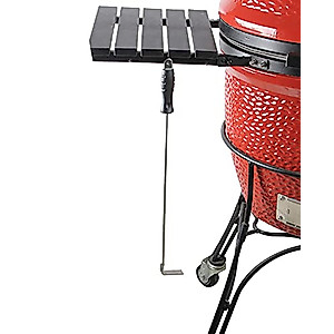 18 Inch BBQ Ash Tool for Kamado Joe Charcoal Smoker Big Green Egg Wood Burning Stove Ash Rake Grilling Poker Accessories Charcoal Garden Tools Grill Cleaning Tools