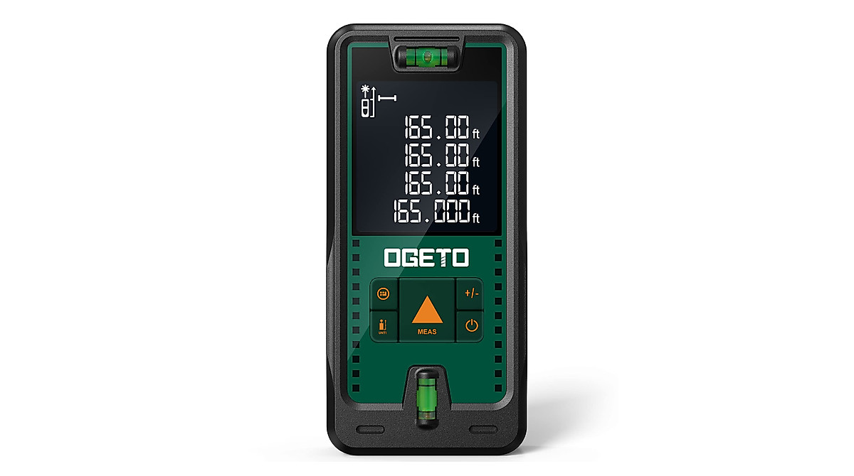 Ogeto 165ft Digital Laser Measure - Accurate & Compact