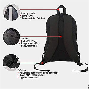 German Shepherd Bookbags Boys Girls School Backpack Lightweight Durable Teen Travel Daypack