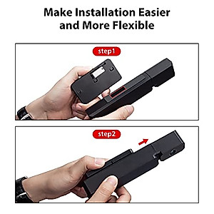 Magnetic Solar Wireless Backup Camera with HD 1080P, IP69K Car Back Up Camera Systems, Reverse Hitch Guide Rear View Camera with Monitor for Car/Truck/Trailer/RV/Van