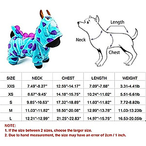 YOUDirect Pet Clothes - Dog Cat Puppy Jacket Apparel Soft Coral Fleece Material Jumpsuit Winter Coat with Hat Coat Hoodie for Teddy Dog Pet Plush Outfit, Blue (XX-Small)