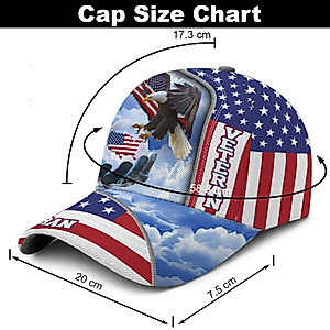 Patriotic Hats Military Hats for Men Veteran Baseball Caps Proudly Serve Military Hat for Men US Veteran Hat Gifts Idea
