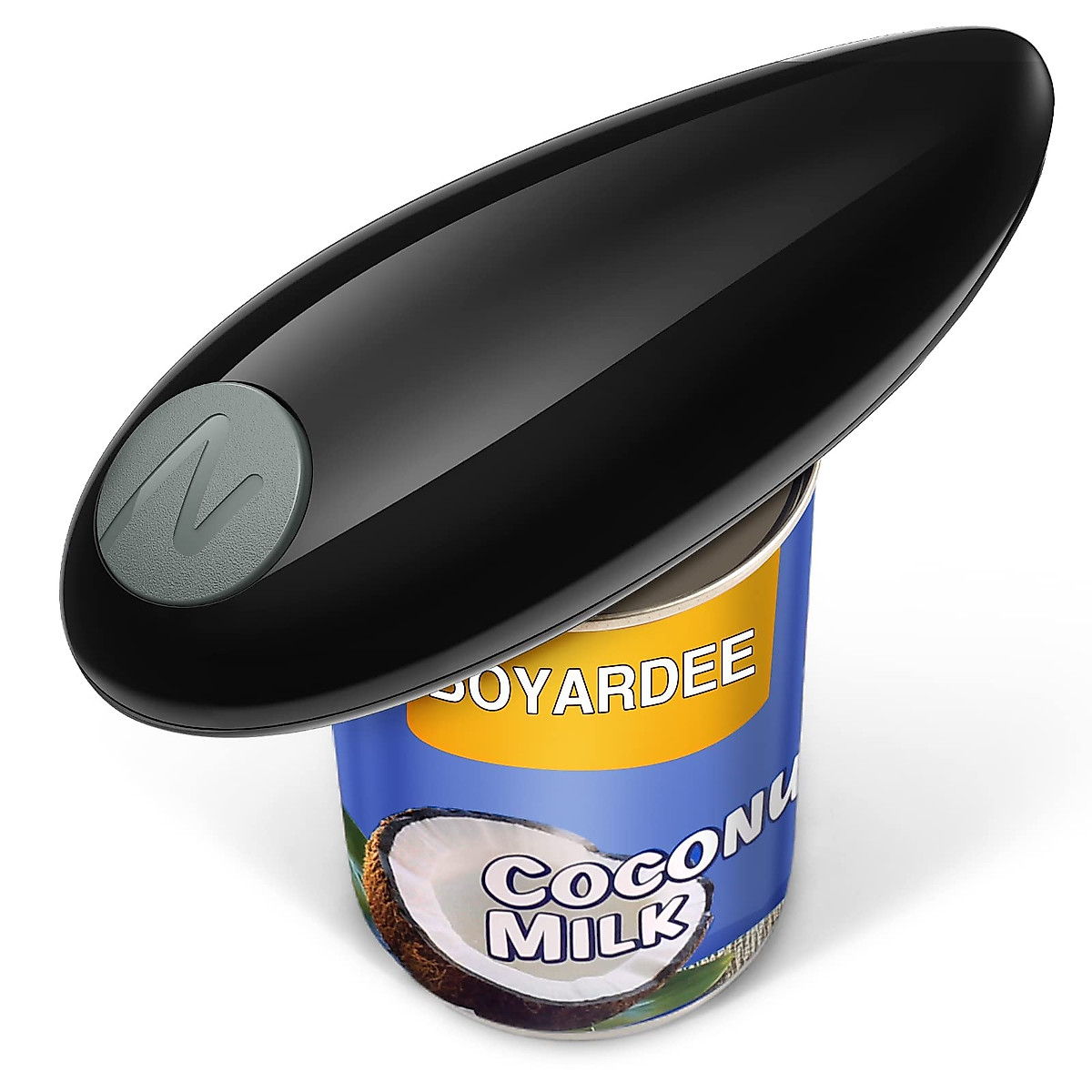 One Touch Electric Can Opener Easy Open Any Can Size with Smooth Edge, Hands Free and Battery Operated Electric Can Openers for Kitchen, Kitchen Gadget Electric Can Opener for Seniors with Arthritis