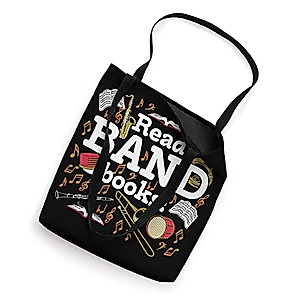 Read BAND Books Funny Banned Book Musician Pun Music Joke Tote Bag