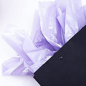 MR FIVE 60 Sheets Metallic Purple Tissue Paper Bulk,20" x 14",Purple Tissue Paper for Gift Bags,Purple Gift Wrapping Tissue Paper for Birthday Halloween Christmas