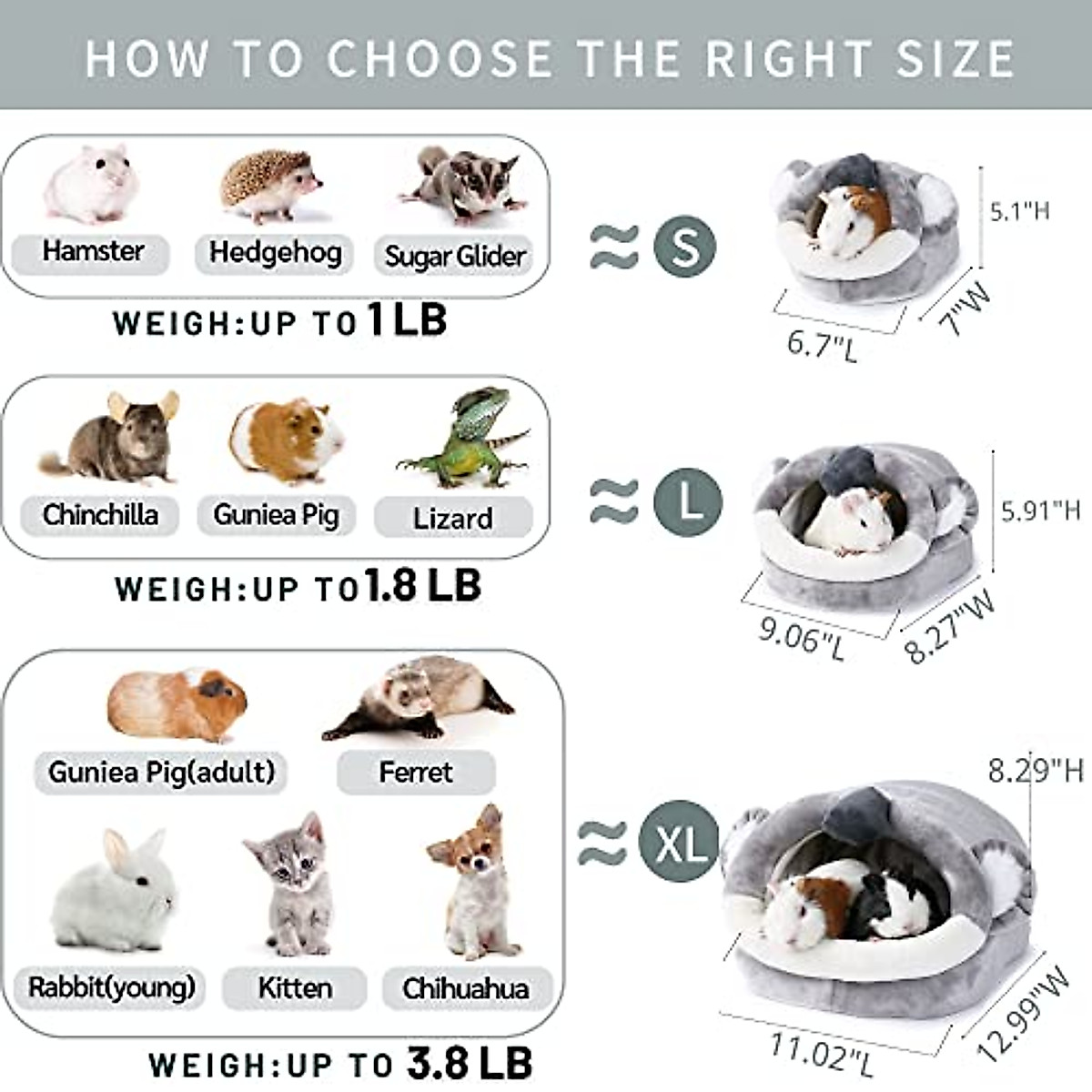 JanYoo Warm Bunny Bed for Rabbits Outdoor Cage & Rabbit Hay Feeder Halloween