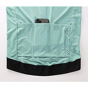 Cycling Jersey Short Sleeve Mountain Bike Quick Dry MTB Bicycle Clothes Shirt Milk Silk Fabric (XX-Large, Green)